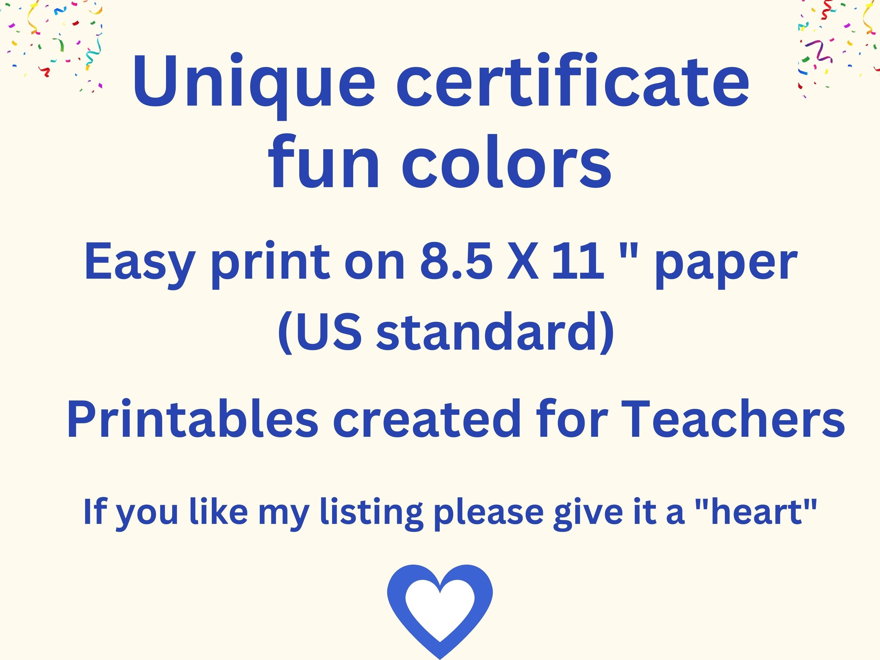 Student of the Week Certificate, Student Certificate, Kid of the Week ...