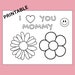 Coloring Page Mommy, Coloring Sheet for Mom, Mom Coloring Page, I Love ...