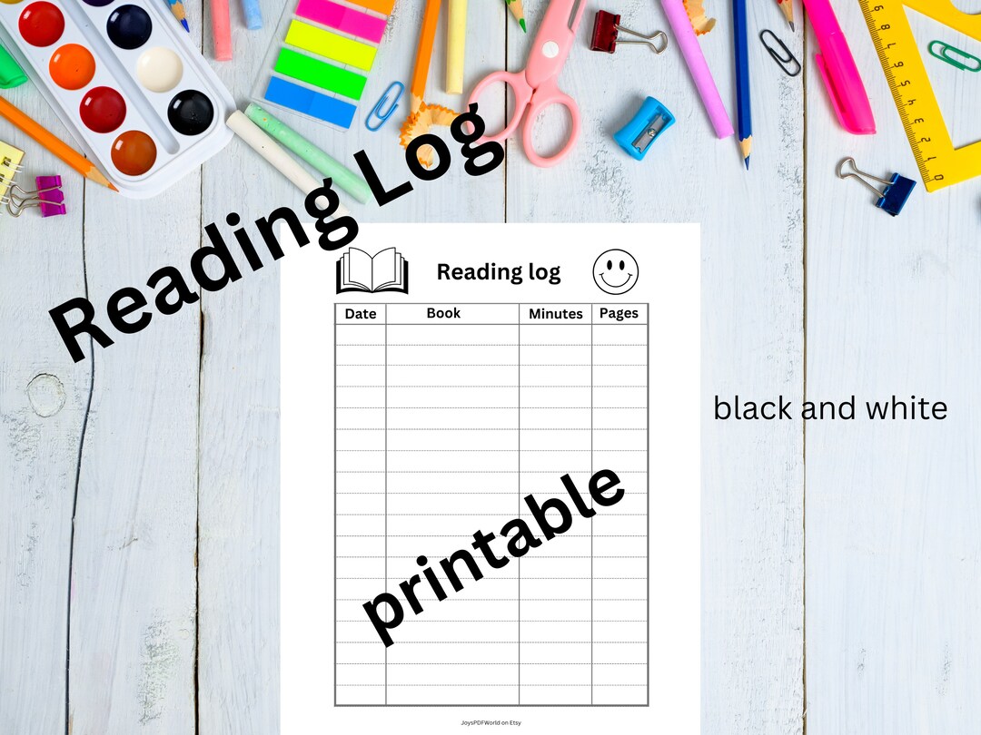 Reading Log for Kid, Book Log for Kid, Child Reading Log Printable ...