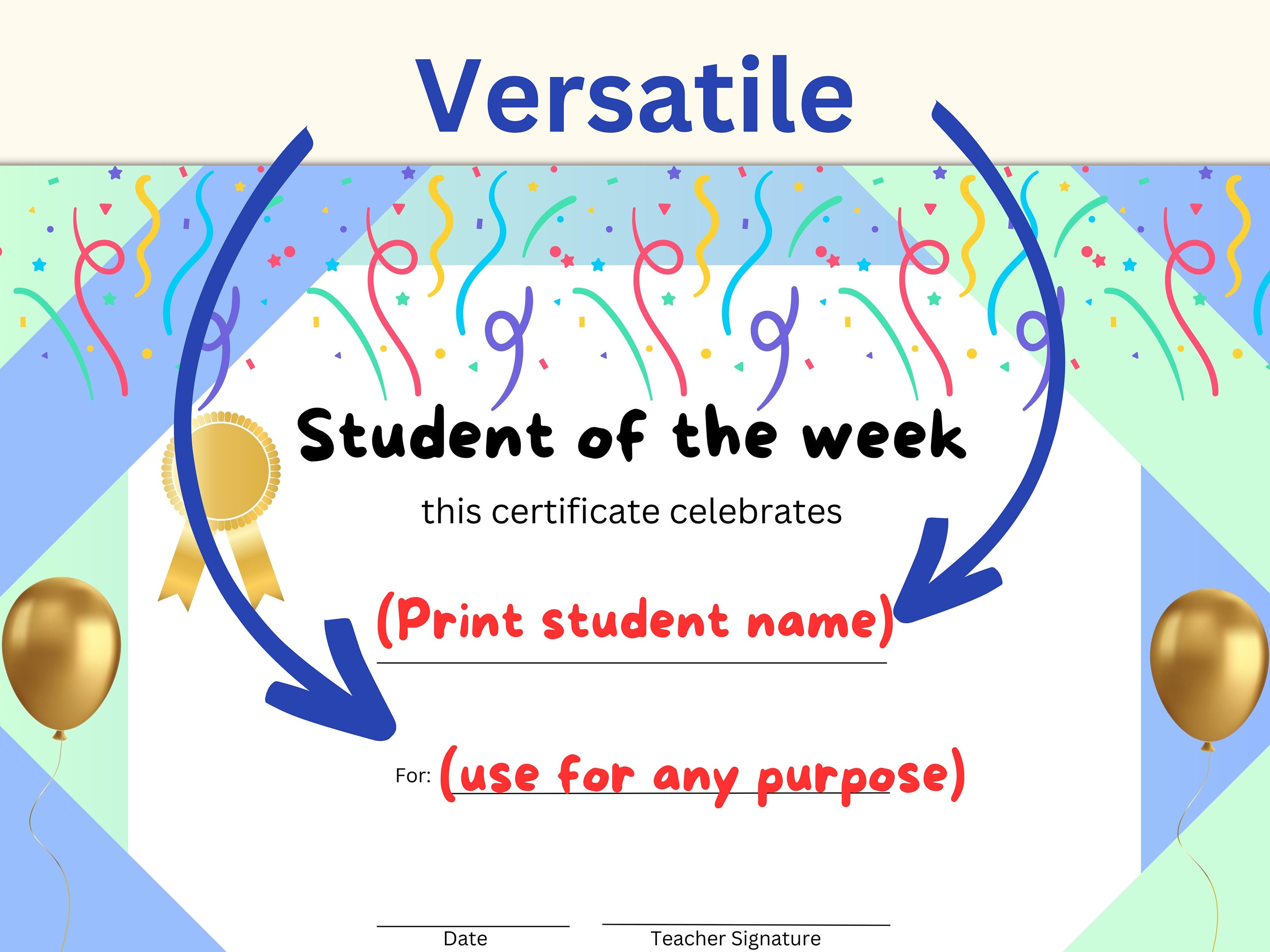 Student of the Week Certificate, Student Certificate, Kid of the Week ...