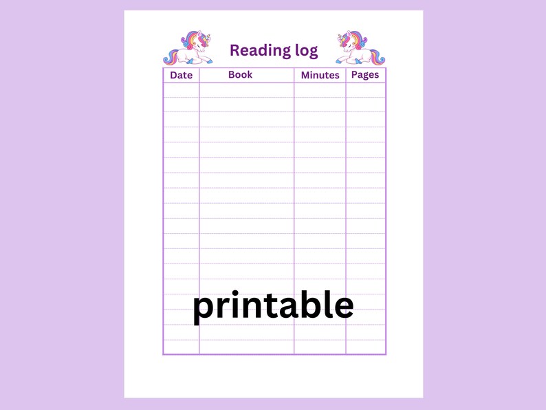 Reading Log for Kids, Kid Reading Log, Reading Time Log, Book Log for ...