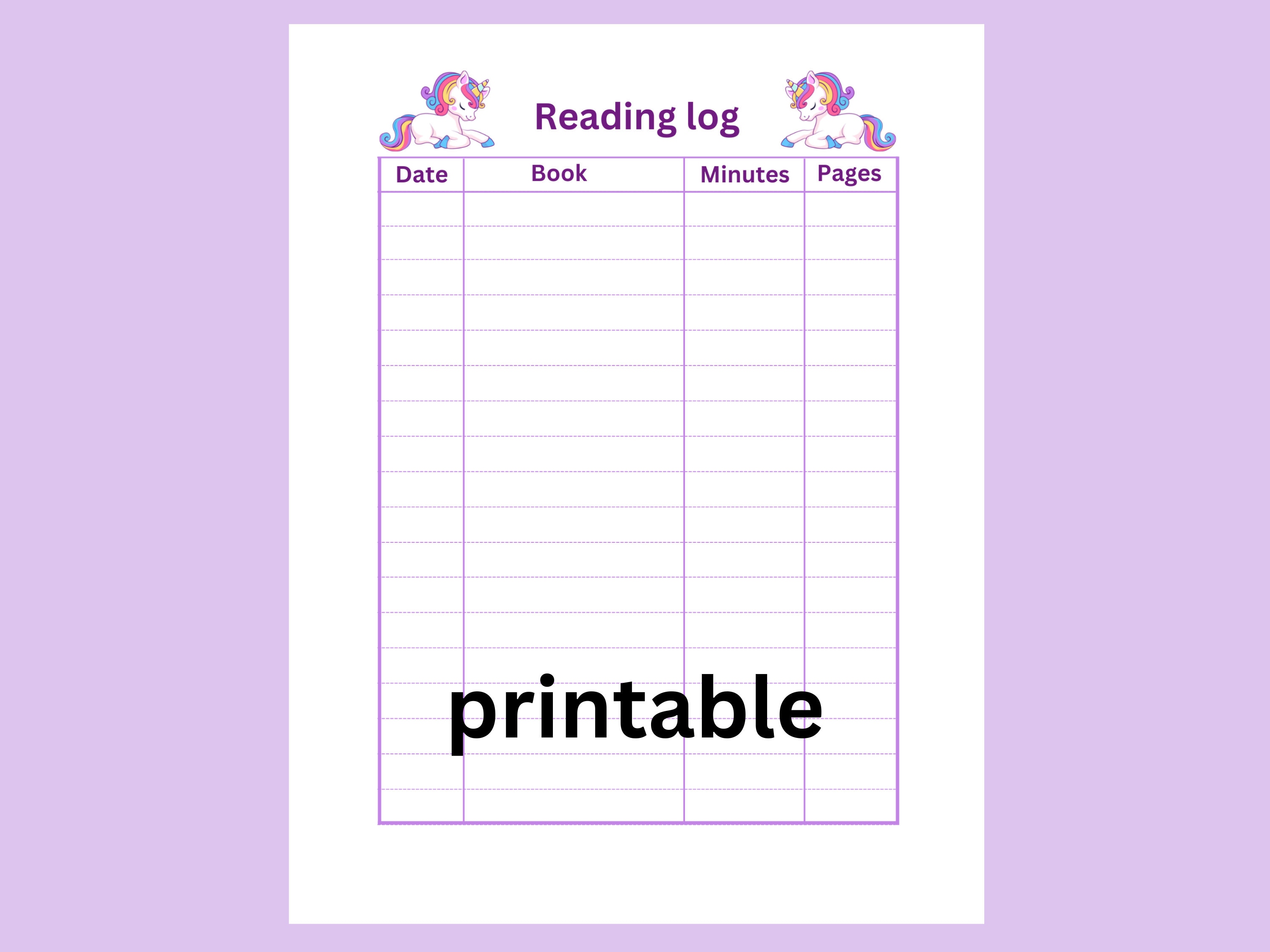 Reading Log for Kids, Kid Reading Log, Reading Time Log, Book Log for ...