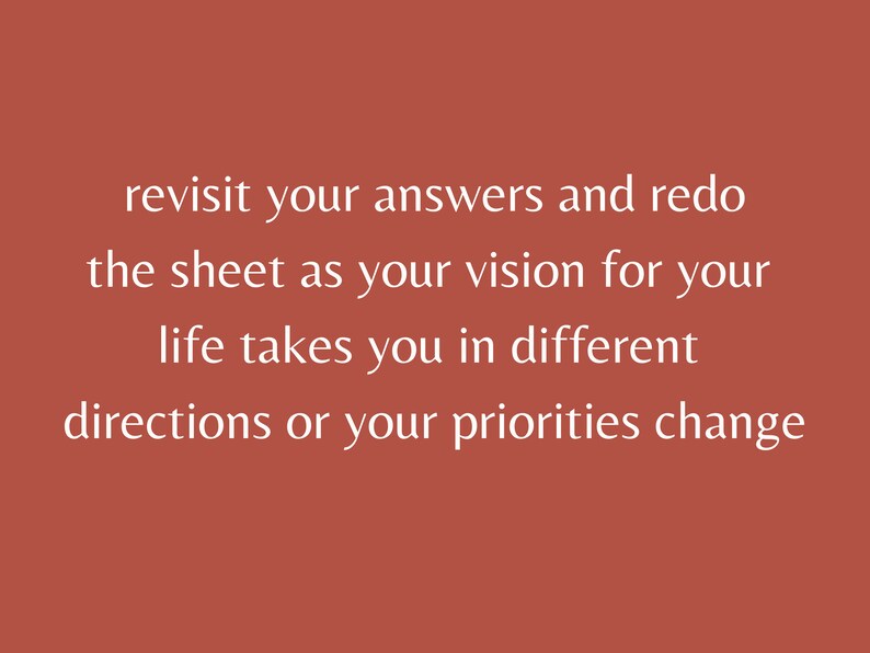 Life Planner, Hopes and Dreams Tracker, Printable Self-growth Sheet ...