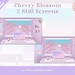Cherry Blossom Sakura Overlay Pack - 4 Animated Screens, 2 Still ...