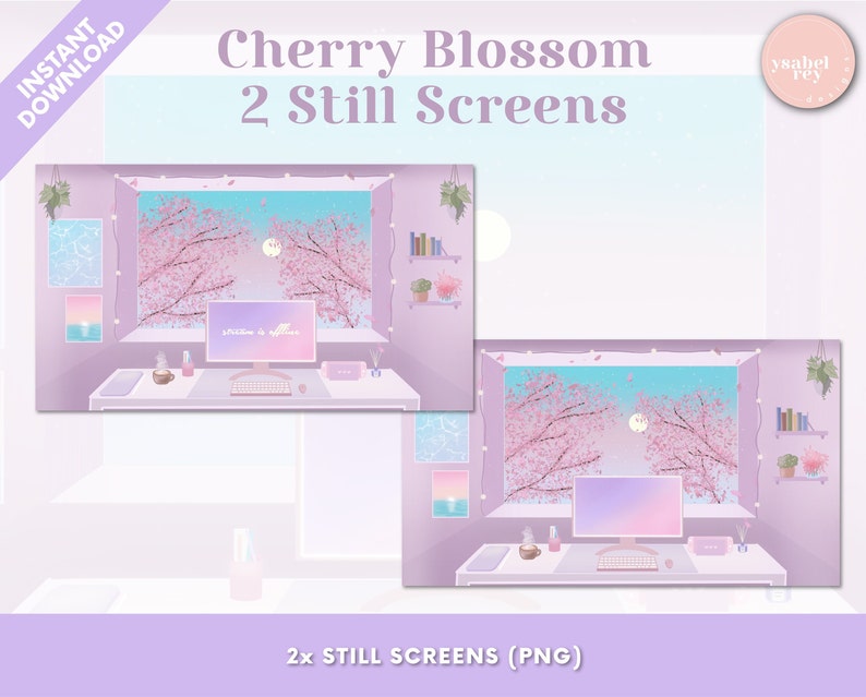 Cherry Blossom Sakura Overlay Pack 4 Animated Screens, 2 Still Screens ...