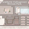 Fairycore Aesthetic Twitch Stream Pack - Animated Screens, Overlays, Panels, Animated Static ...