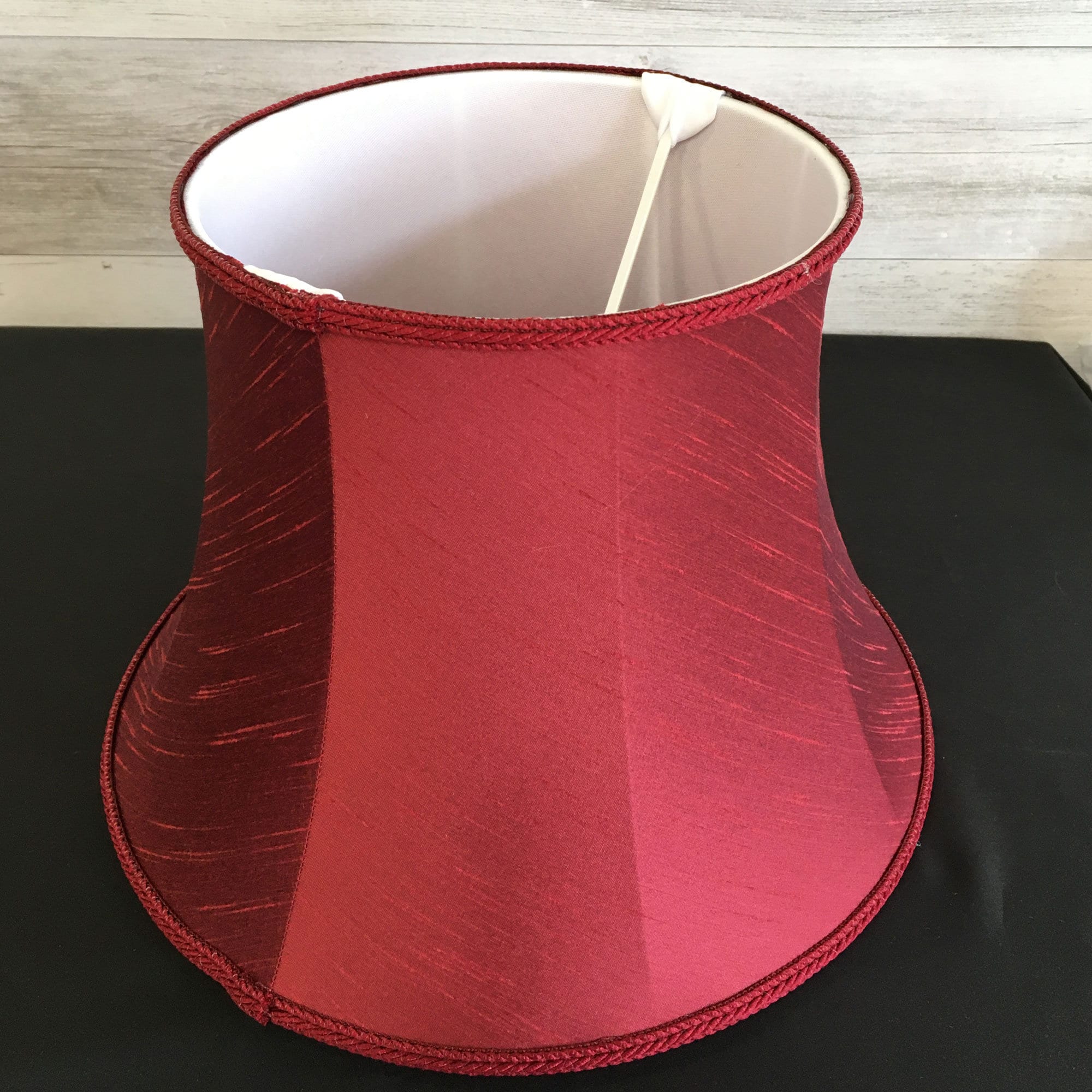 Ruby Retro Lampshade Traditional Lampshade Ruby Red Bowed - Etsy UK
