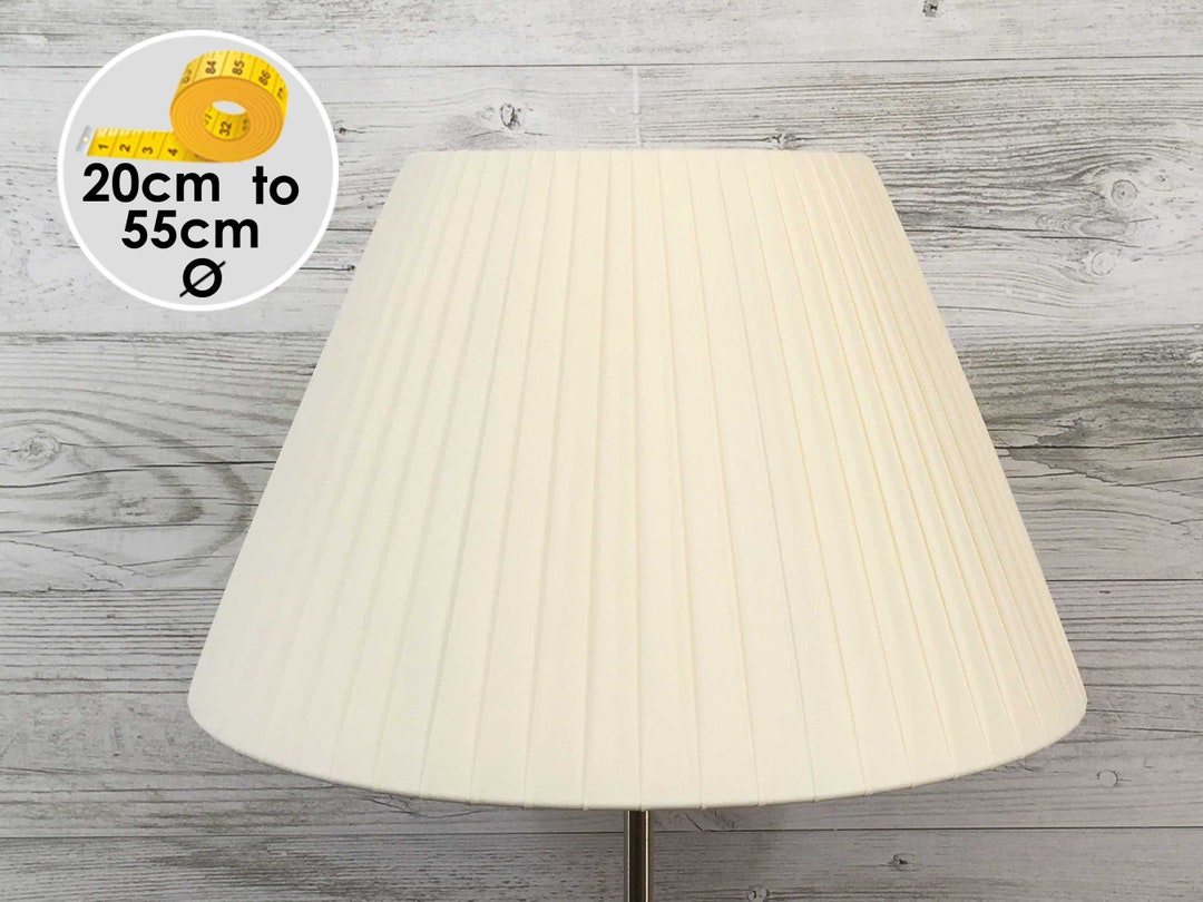 Cream Pleated Lampshade, Ribbon Lampshade, Empire Lampshade, Table ...