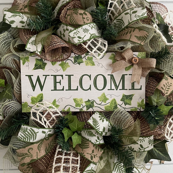 Welcome Wreath - Etsy