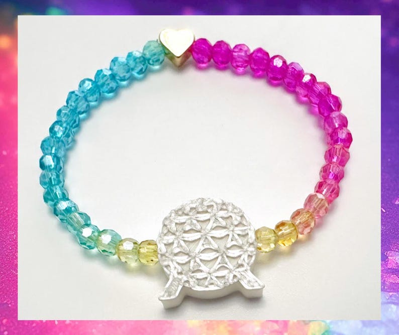 Spaceship Earth | Epcot Inspired Bracelet - Etsy