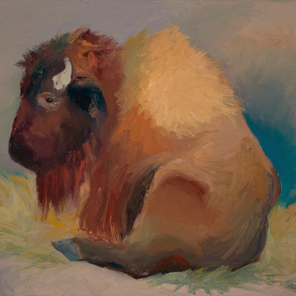 Buffalo Original Oil Painting - Etsy