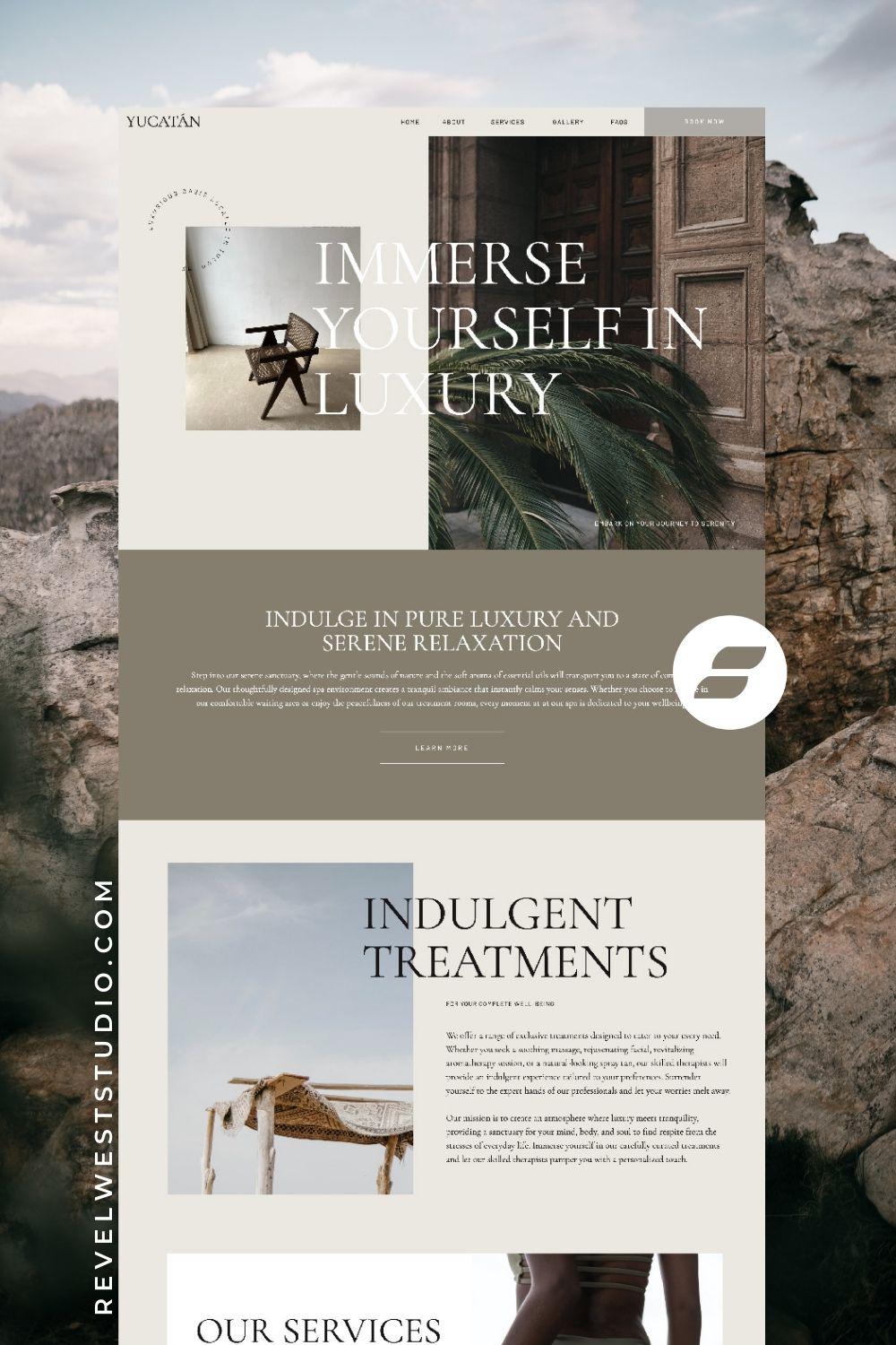 Organic, Earthy, Beachy Showit Website Template for Salons, Spas ...