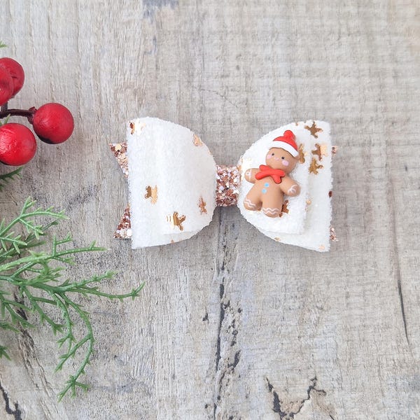 Gingerbread Hair Bow - Etsy