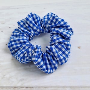 Blue Gingham School Hair Accessory Set. Includes Scrunchies, Headband ...