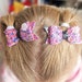 Pink Glitter Pigtail Bows x2 With White Spider Embellishment. Baby Hair ...