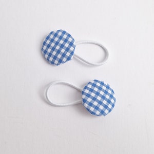 Blue Gingham School Hair Accessory Set. Includes Scrunchies, Headband ...