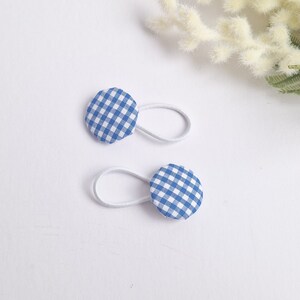 Blue Gingham School Hair Accessory Set. Includes Scrunchies, Headband ...