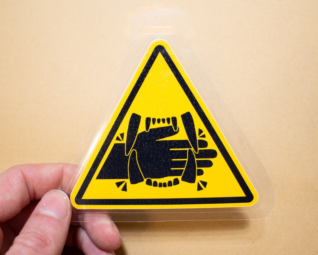 Bite Warning Sticker and Con Badge - Etsy