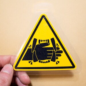 Bite Warning Sticker and Con Badge - Etsy