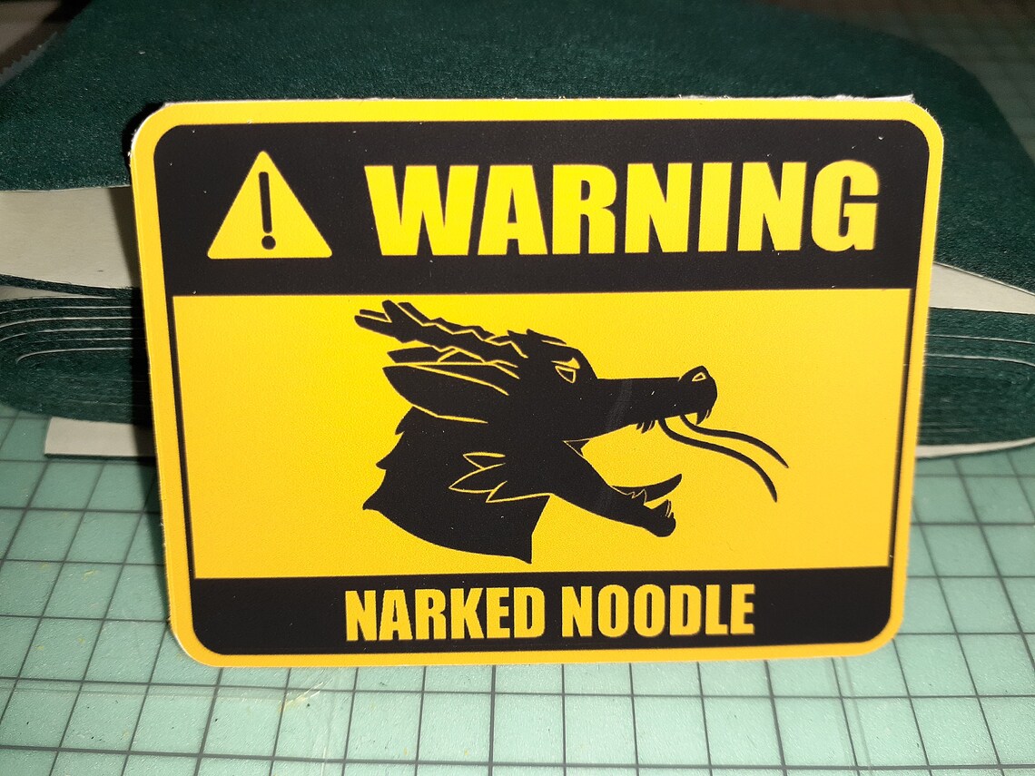 Vinyl Warning Stickers Various Species Furry Sticker | Etsy