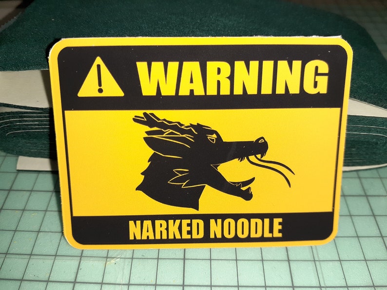 Vinyl Warning Stickers Various Species Furry Sticker | Etsy