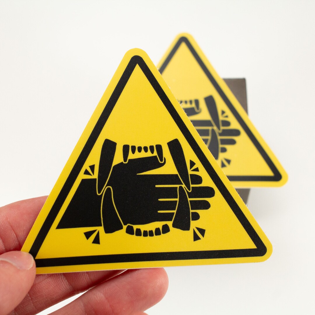 Bite Warning Sticker and Con Badge - Etsy