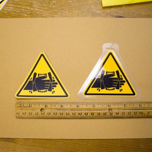 Bite Warning Sticker and Con Badge - Etsy