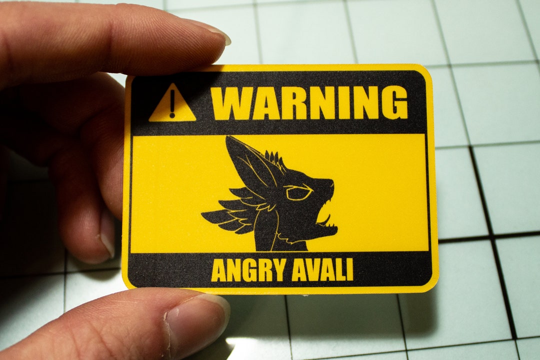 Angry Avali Vinyl Sticker - Etsy