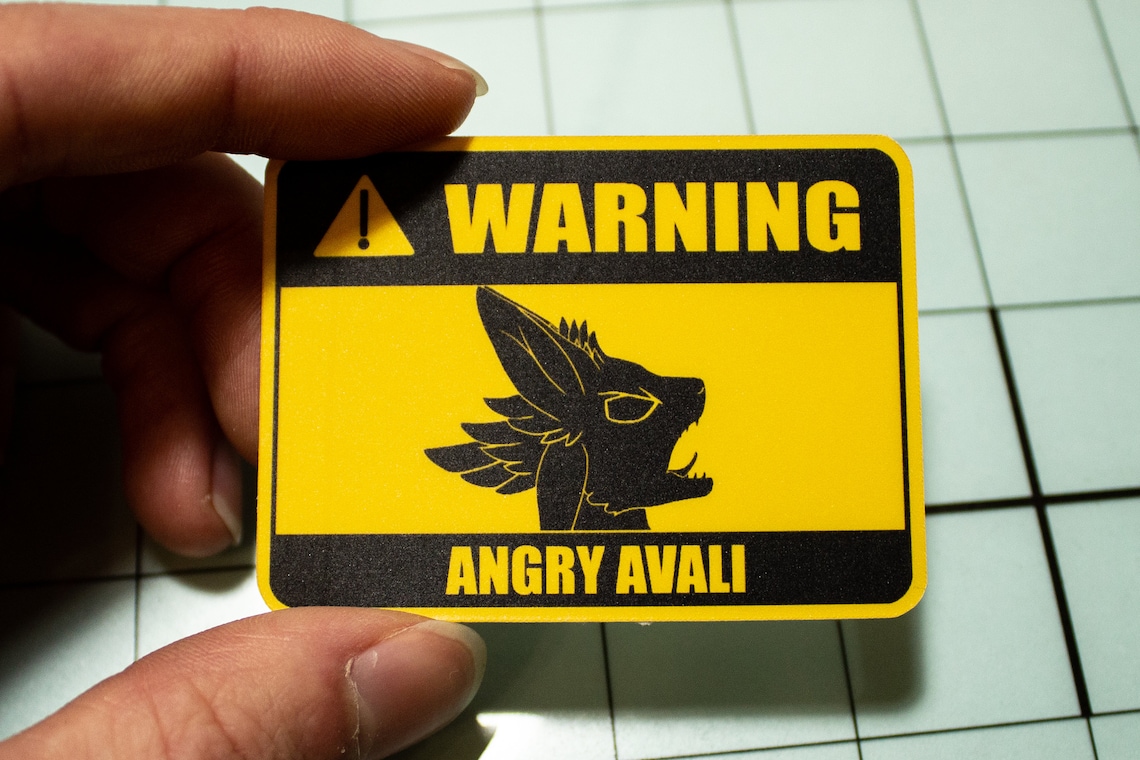 Angry Avali Vinyl Sticker - Etsy