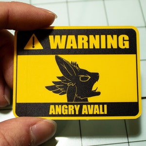 Angry Avali Vinyl Sticker - Etsy