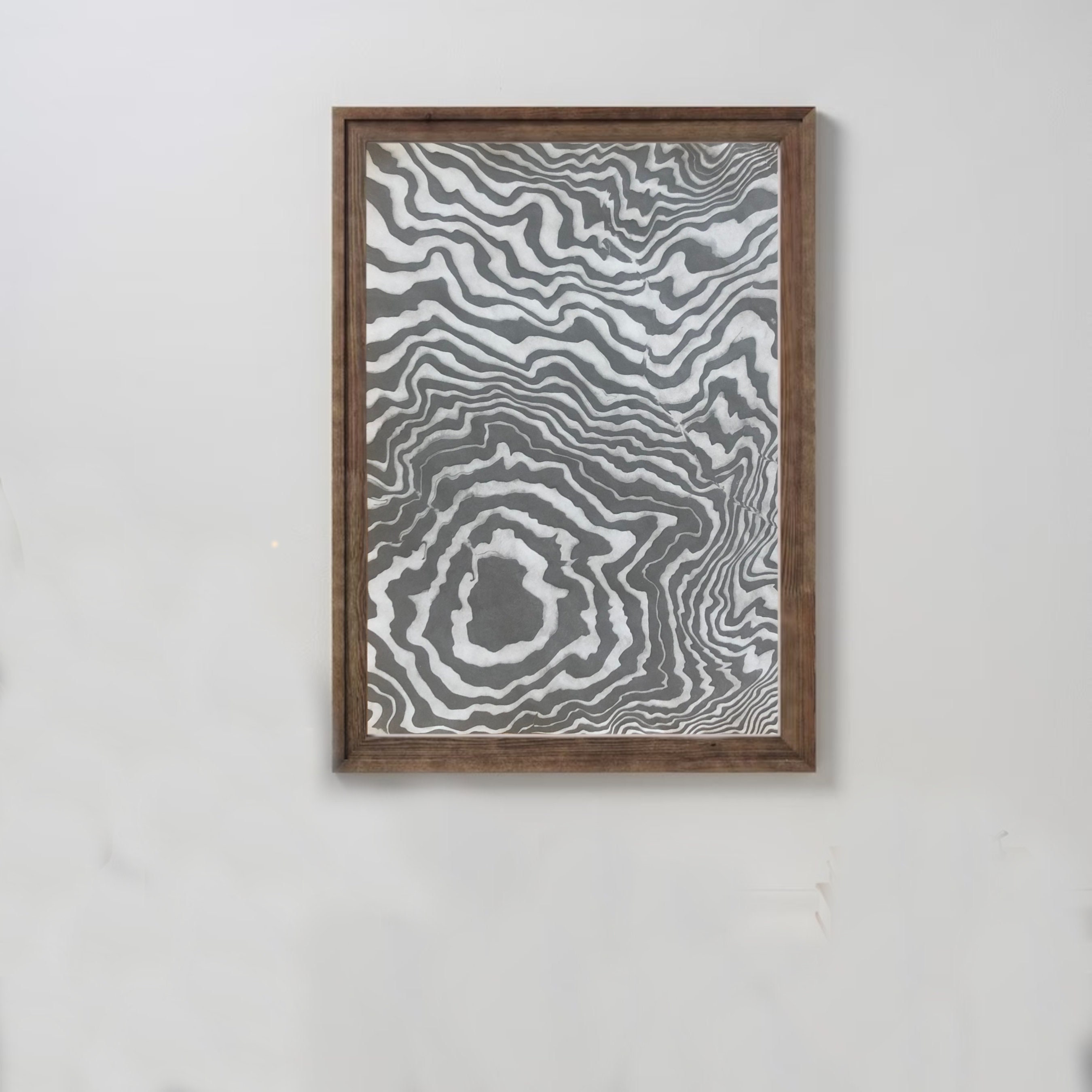 ORIGINAL Suminagashi #1 Japanese Paper Marbling by Calle Linnell - Etsy