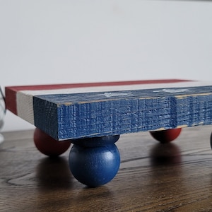 Rustic American Flag Riser, Wood Riser, 4th of July Decor, Pedestal ...