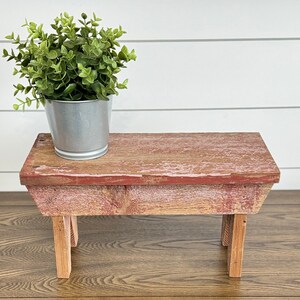 Rustic Wood Bench, Small Wood Bench, Barn Wood Bench, Barn Wood Riser ...