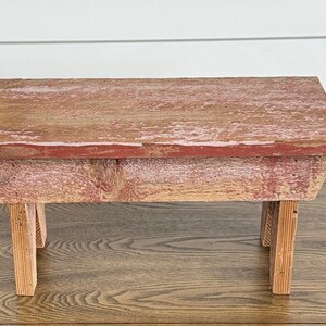Rustic Wood Bench, Small Wood Bench, Barn Wood Bench, Barn Wood Riser ...