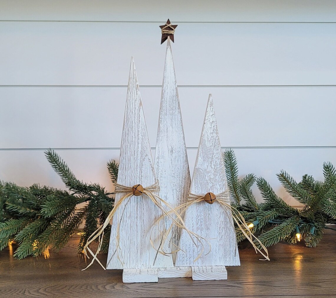 Rustic Wood Christmas Trees Wood Christmas Trees Rustic - Etsy