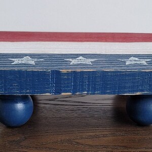 Rustic American Flag Riser, Wood Riser, 4th of July Decor, Pedestal ...