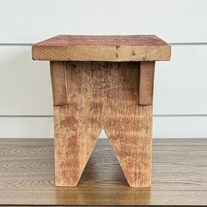 Rustic Wood Bench, Small Wood Bench, Barn Wood Bench, Barn Wood Riser ...