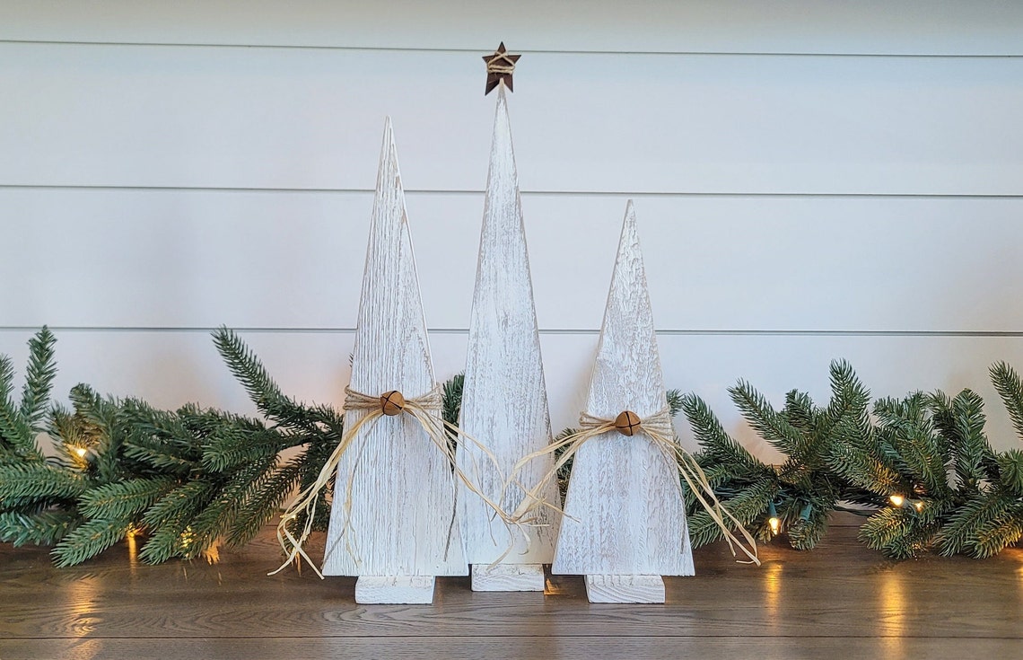 Rustic Wood Christmas Trees Wood Christmas Trees Rustic - Etsy