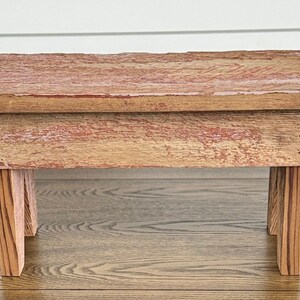 Rustic Wood Bench, Small Wood Bench, Barn Wood Bench, Barn Wood Riser ...