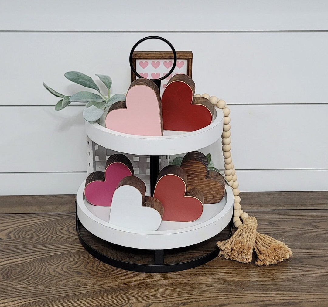 Chunky Wood Heart, Small Wood Heart, Rustic Wood Heart, Valentine's ...