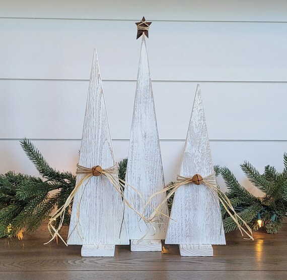Rustic White Christmas Tree