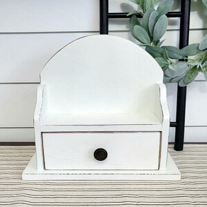 Rustic Wood Shelf With Box, Wood Shelf, Primitive Wall Box, Wood Cubby ...