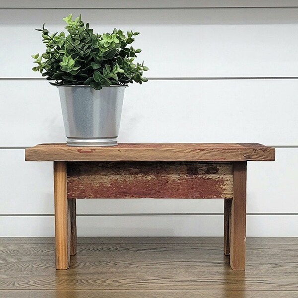 Small Wood Bench - Etsy