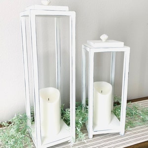 Rustic Wood Lantern, Farmhouse Lantern, Wedding Lantern, Wedding Decor ...