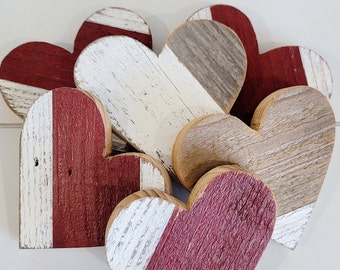 4 Inch Wood Hearts - Etsy
