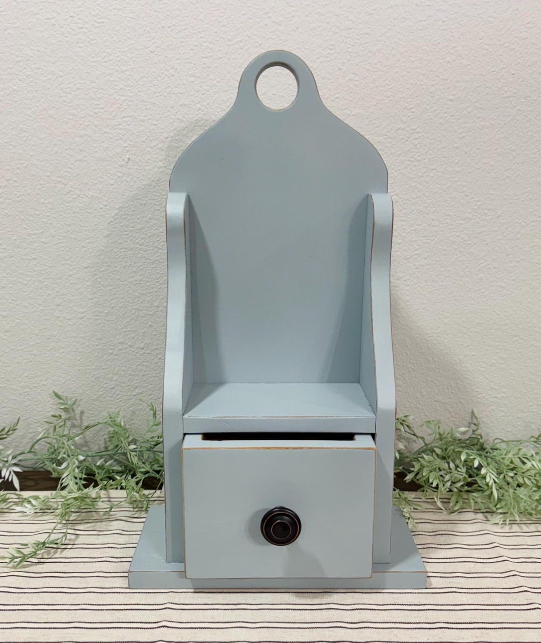 Primitive Wood Wall Box, Shelf With Box, Primitive Shelf, Wood Cubby ...