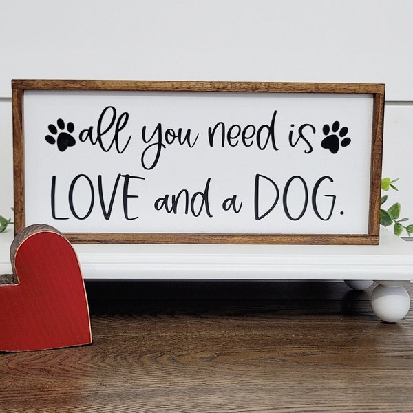Dog Wood Sign - Etsy