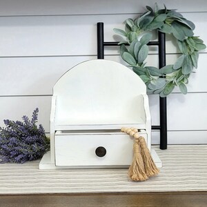 Rustic Wood Shelf With Box, Wood Shelf, Primitive Wall Box, Wood Cubby ...