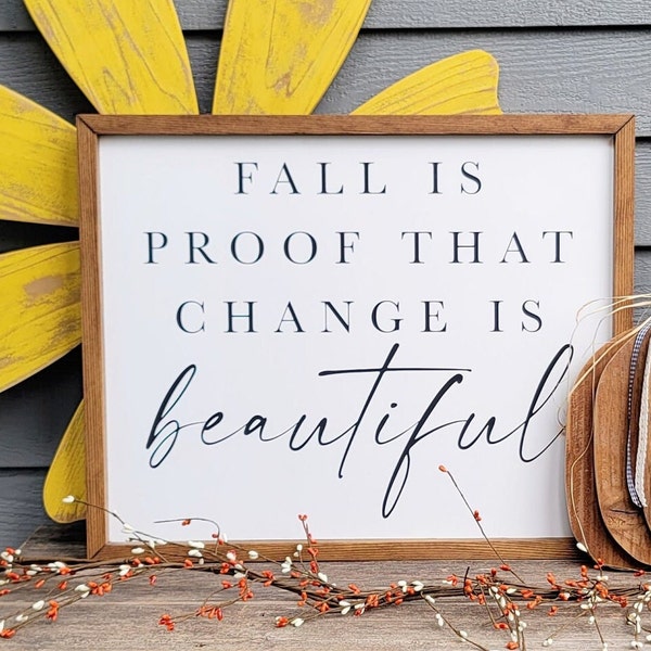 Fall Wood Signs - Etsy