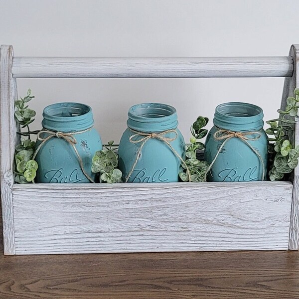 White Distressed Box - Etsy